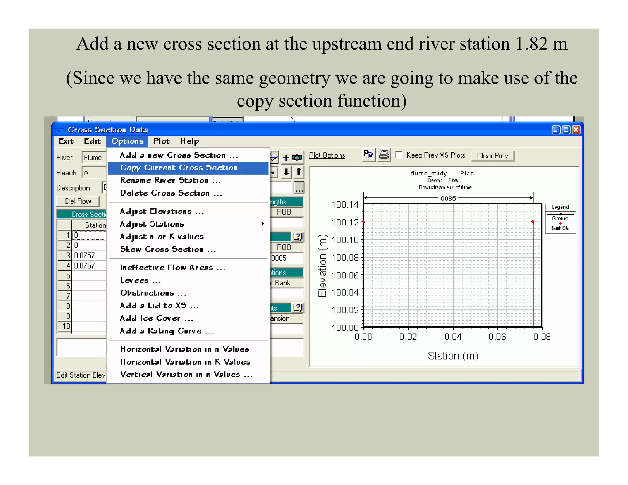 Hec ras tutorial-flume_example | PDF