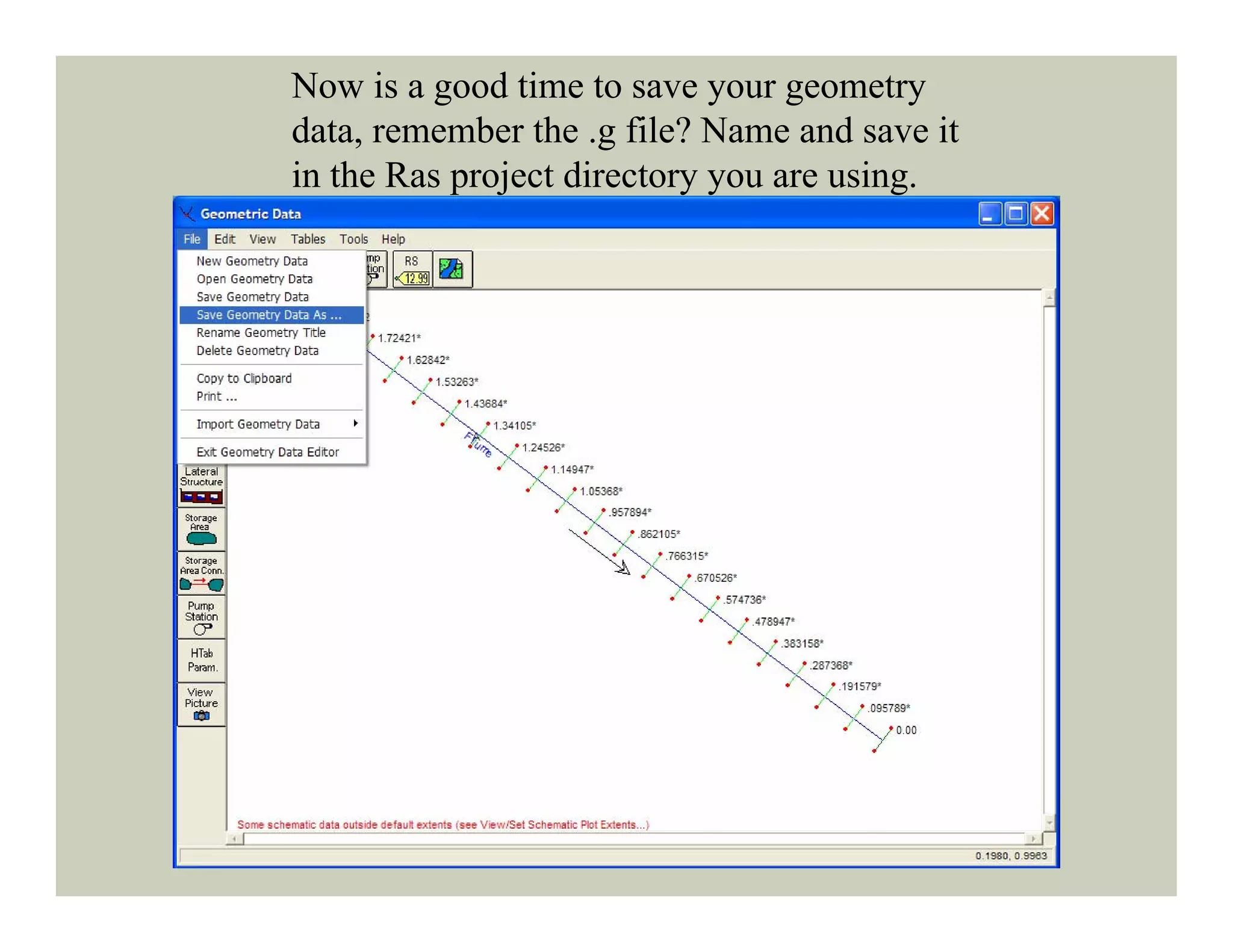 Hec ras tutorial-flume_example | PDF