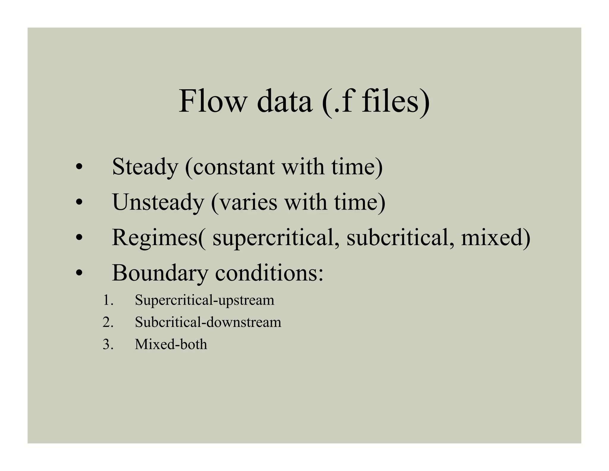 Hec ras tutorial-flume_example | PDF
