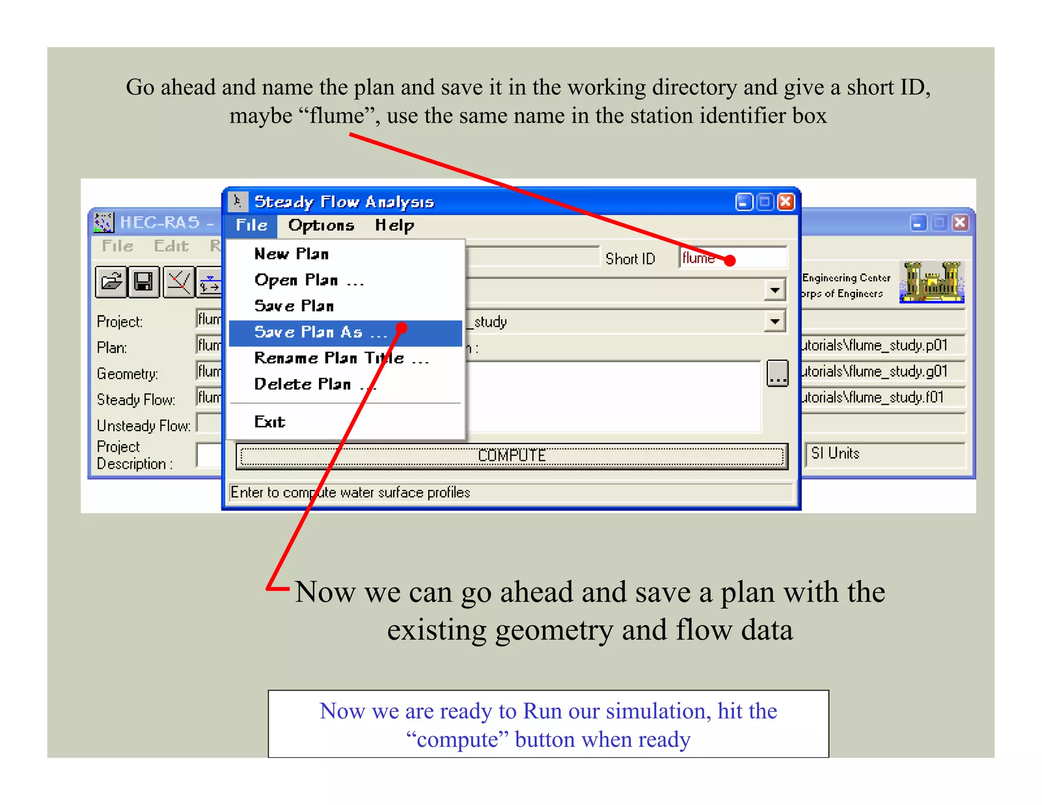 Hec ras tutorial-flume_example | PDF