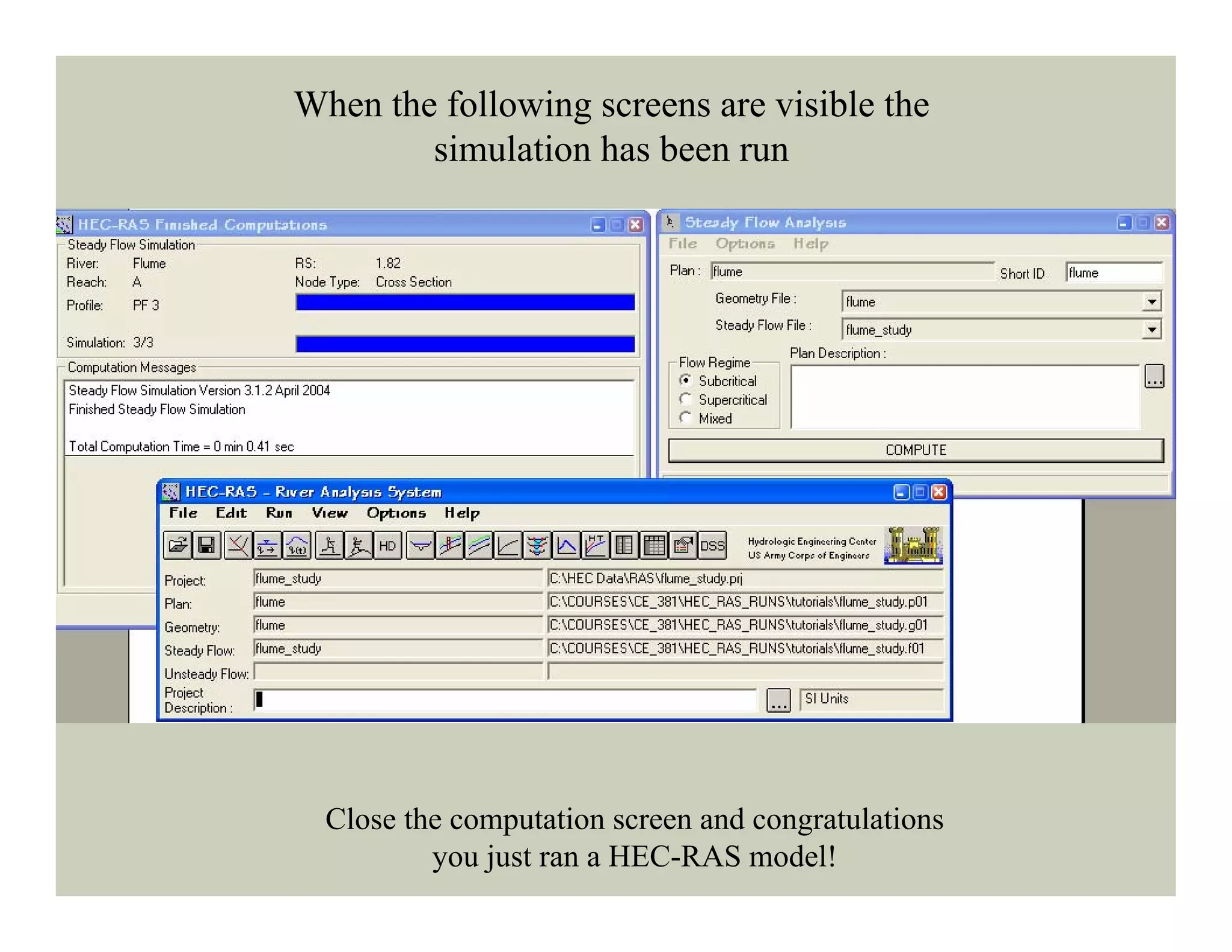 Hec ras tutorial-flume_example | PDF