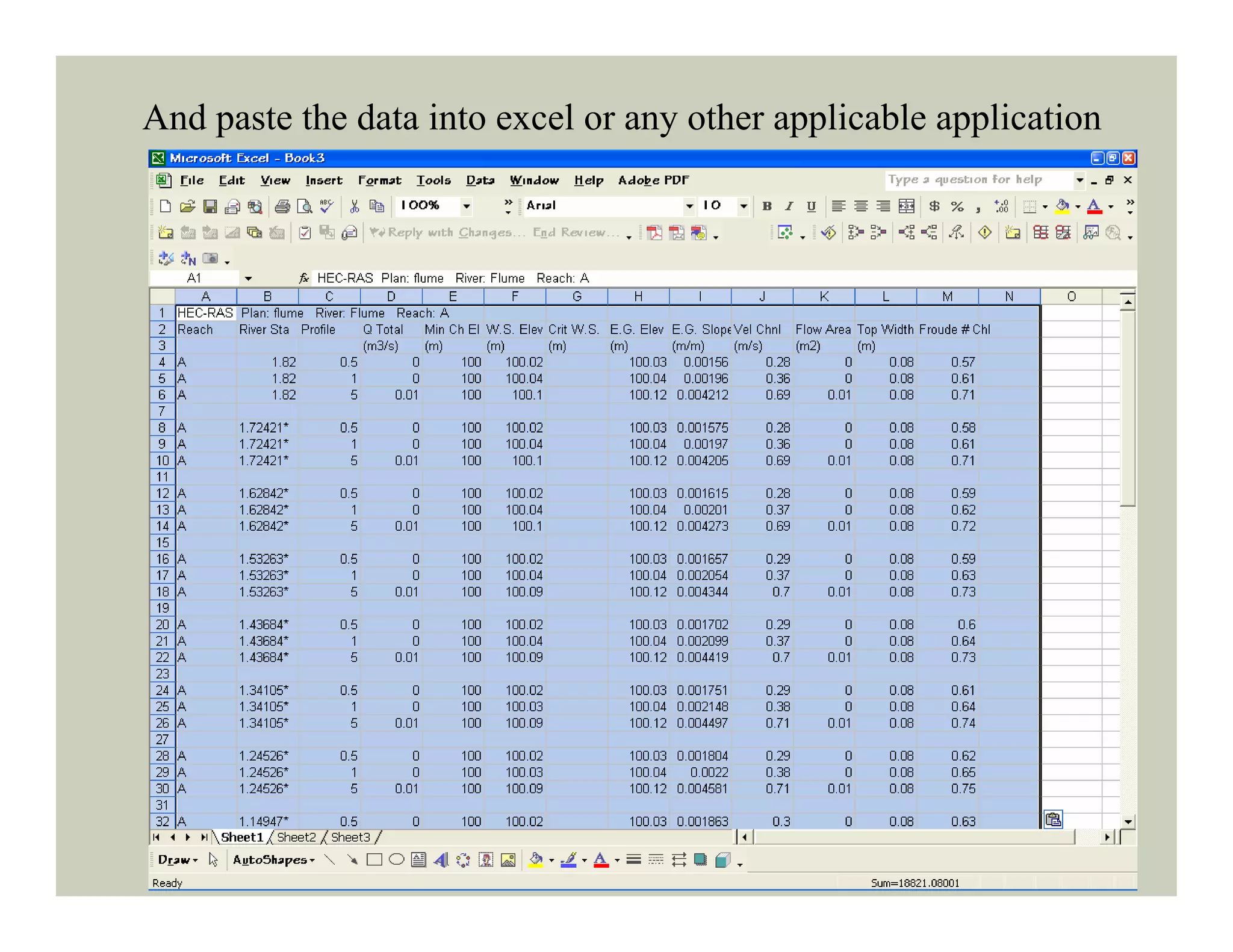 Hec ras tutorial-flume_example | PDF