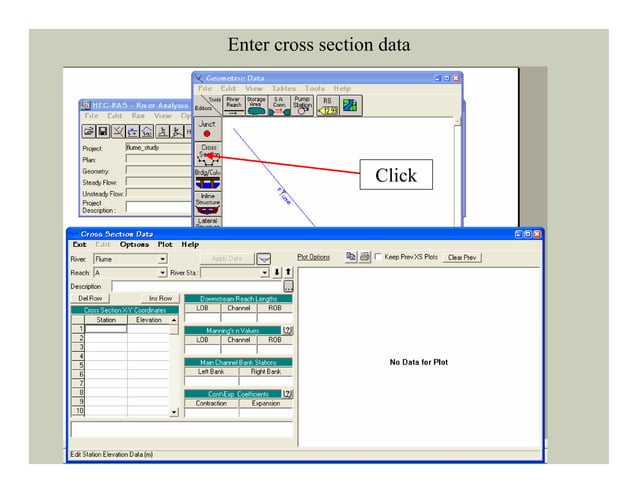 Hec ras tutorial-flume_example | PDF