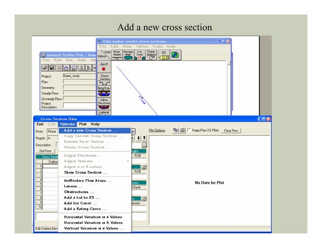 Hec ras tutorial-flume_example | PDF