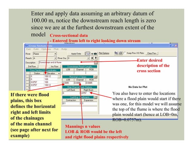 Hec ras tutorial-flume_example | PDF