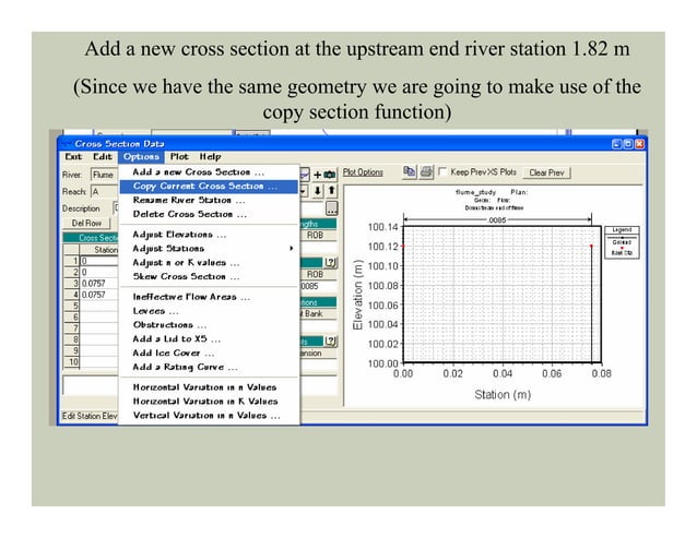 Hec ras tutorial-flume_example | PDF
