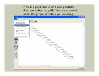Hec ras tutorial-flume_example | PDF