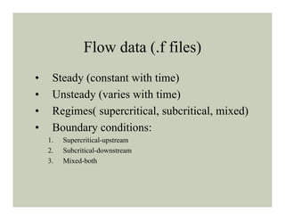 Hec ras tutorial-flume_example | PDF