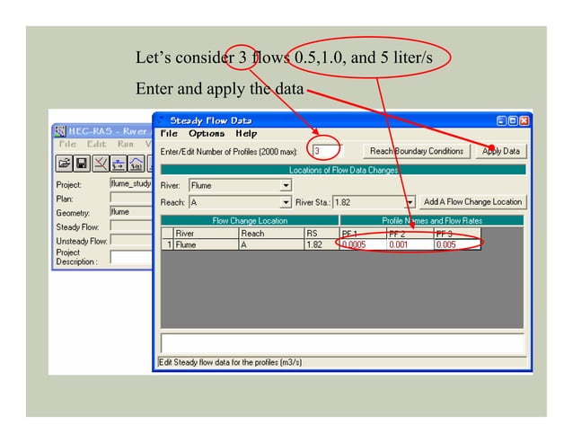 Hec ras tutorial-flume_example | PDF