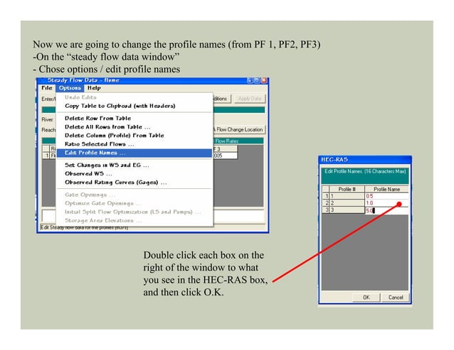 Hec ras tutorial-flume_example | PDF