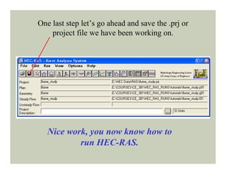 Hec ras tutorial-flume_example | PDF