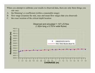 Hec ras tutorial-flume_example | PDF