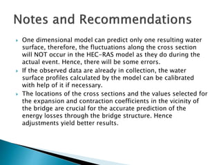 HEC-RAS tutorial on single bridge | PPTX