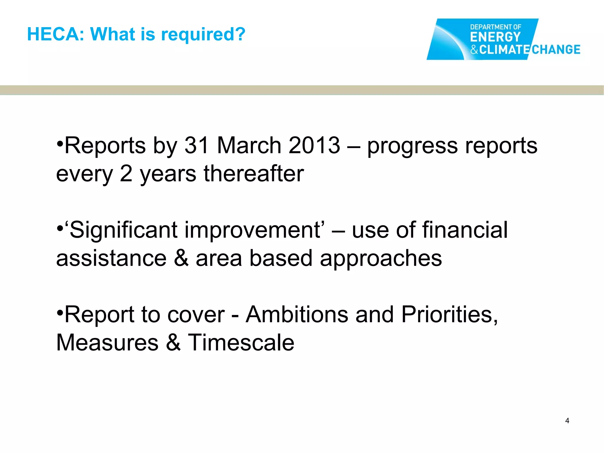 HECA is BACK - DECC HECA overiew | PPT
