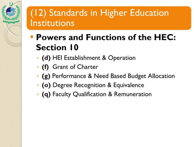 Hec And The 18th Amendment | PPT | College Education | Education