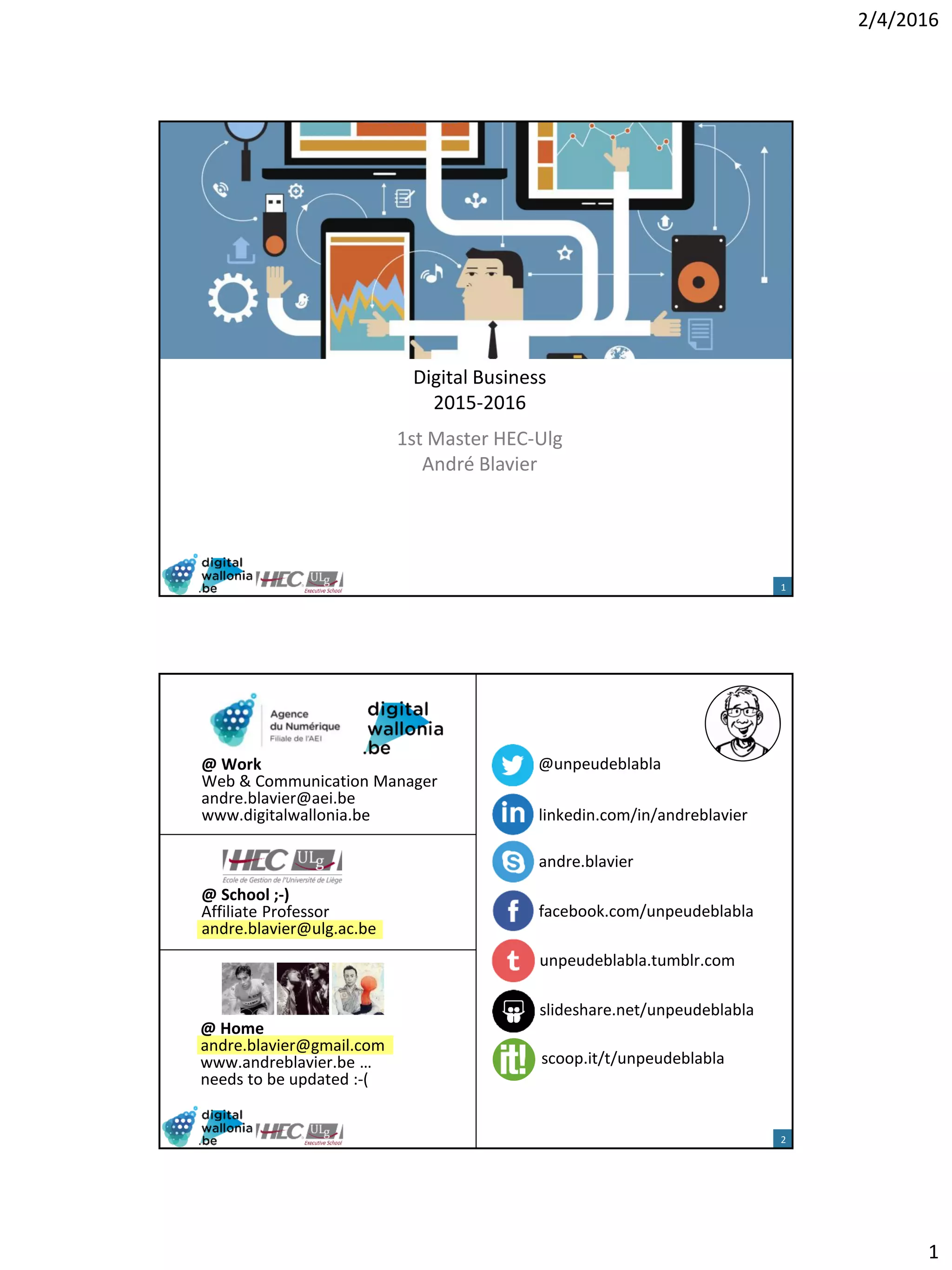 HEC Digital Business. Digital Transformation. Global Platform | PDF