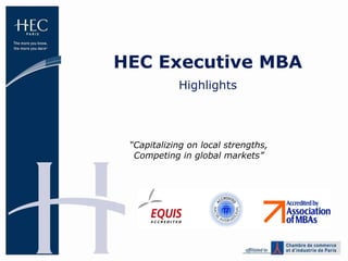 Hec Emba Highlights (Eng) | PPS | Business Administration | Business
