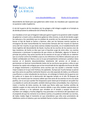 Hechos 23 y 24 escoge tu perfil doctrinal | PDF