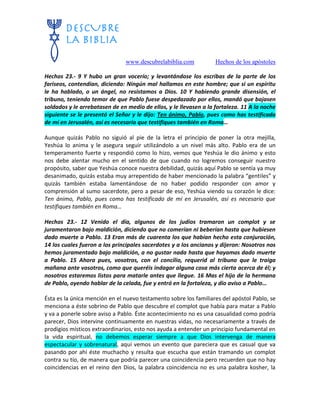 Hechos 23 y 24 escoge tu perfil doctrinal | PDF