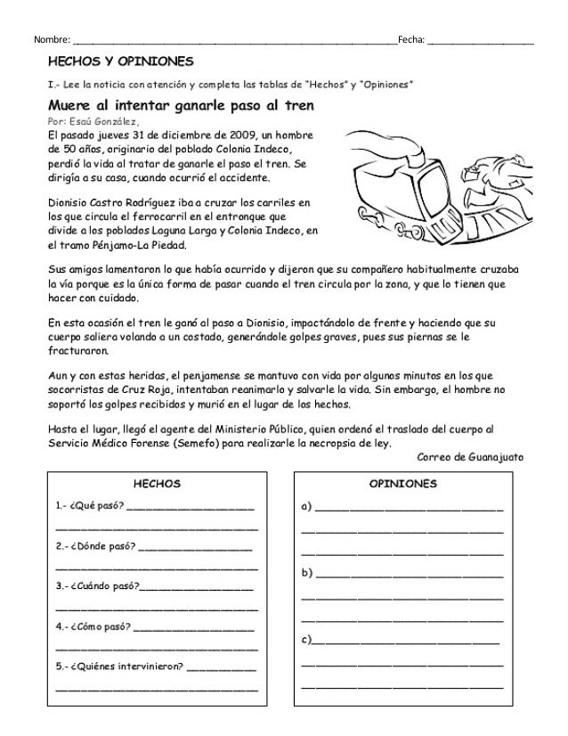 Hechos y opiniones ejer 2