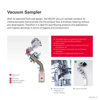 HECHT Brochure Sampling (BeNeLux) containment | PDF