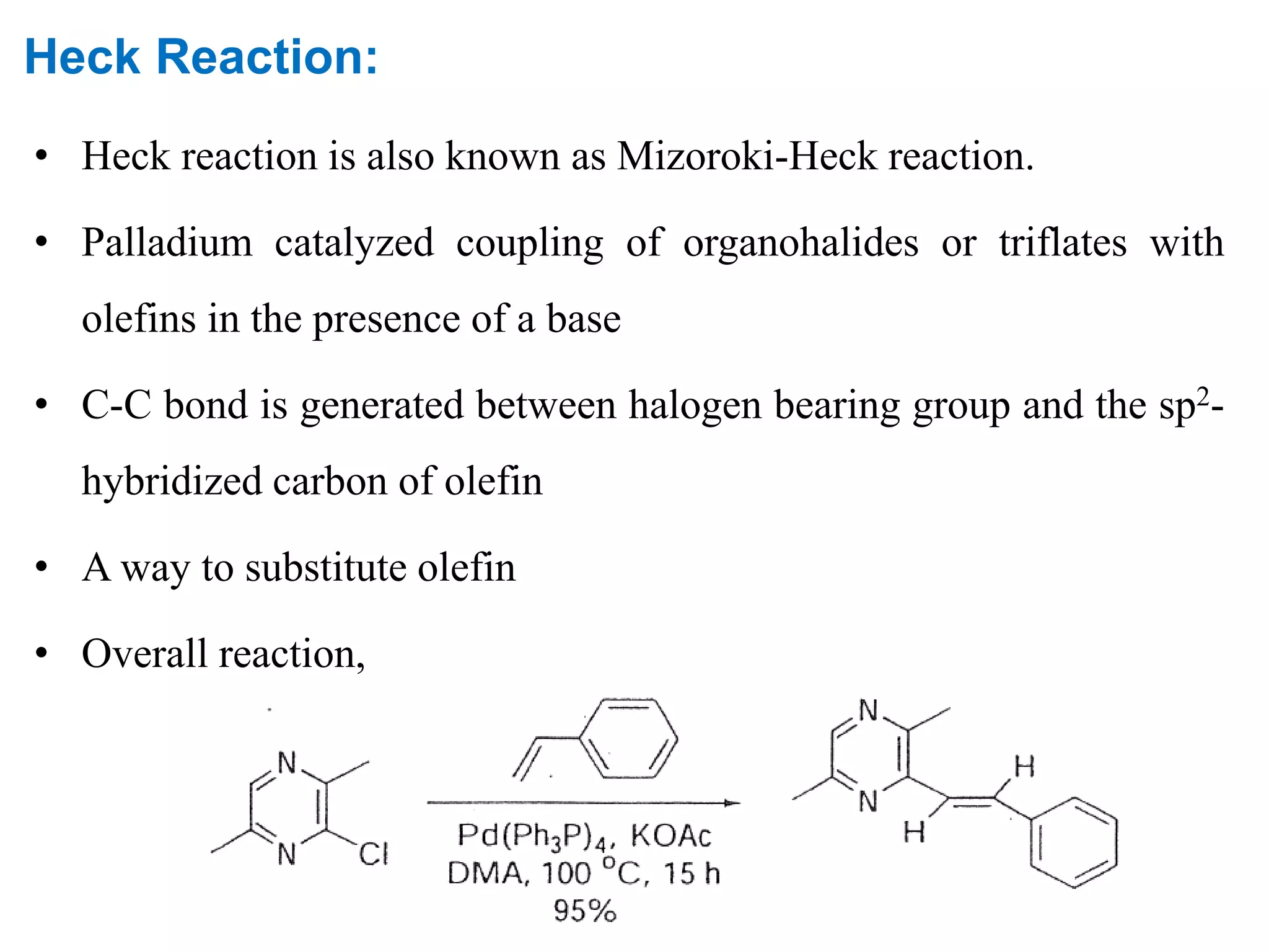 Heck cross coupling reaction | PPTX