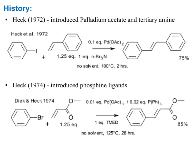 Heck cross coupling reaction | PPTX | Chemistry | Science