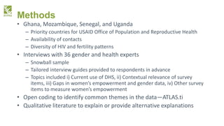 Women's Empowerment in the DHS - IFPRI Gender Methods Seminar | PPT