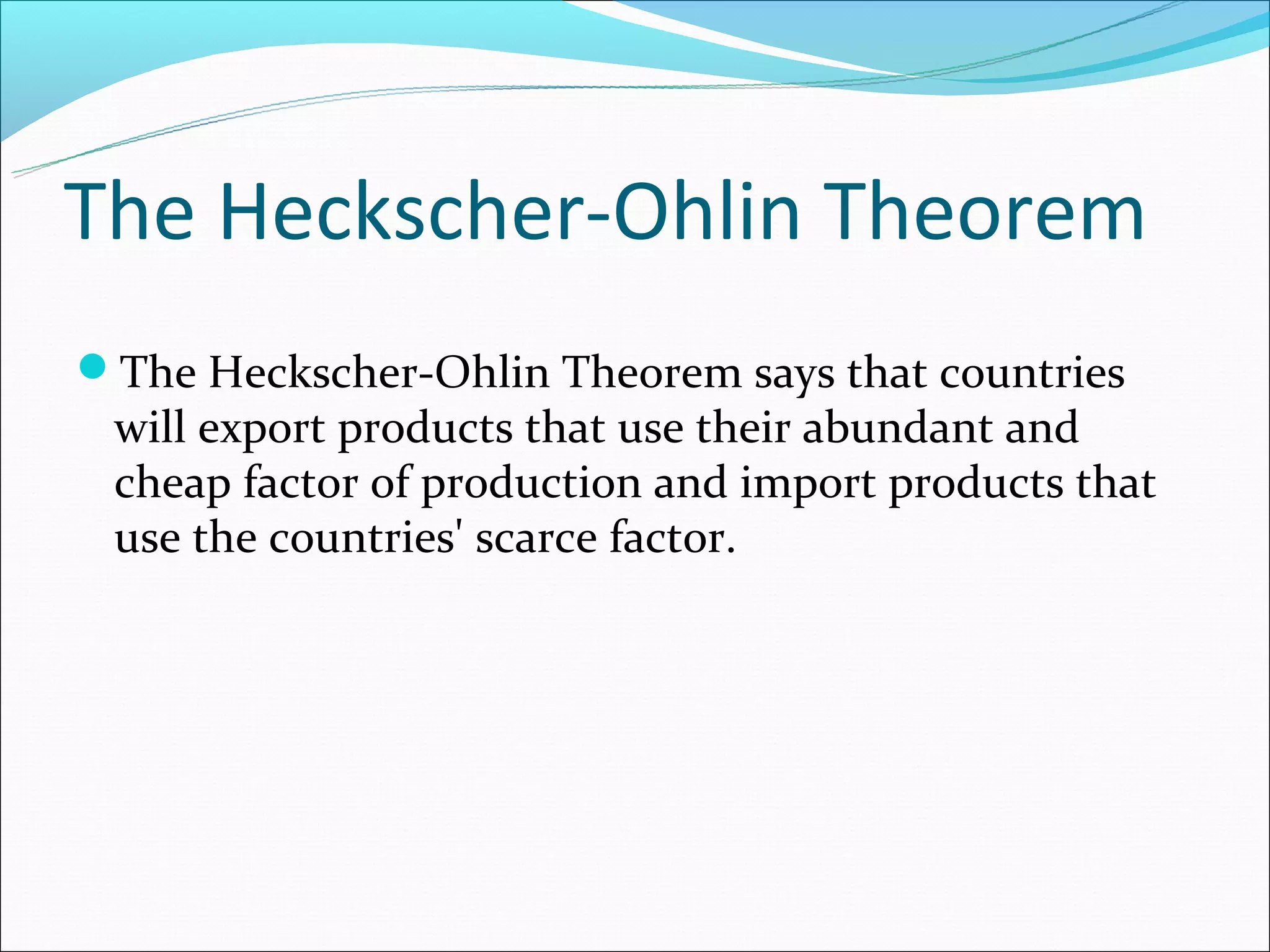 Heckscher ohlin | PPT