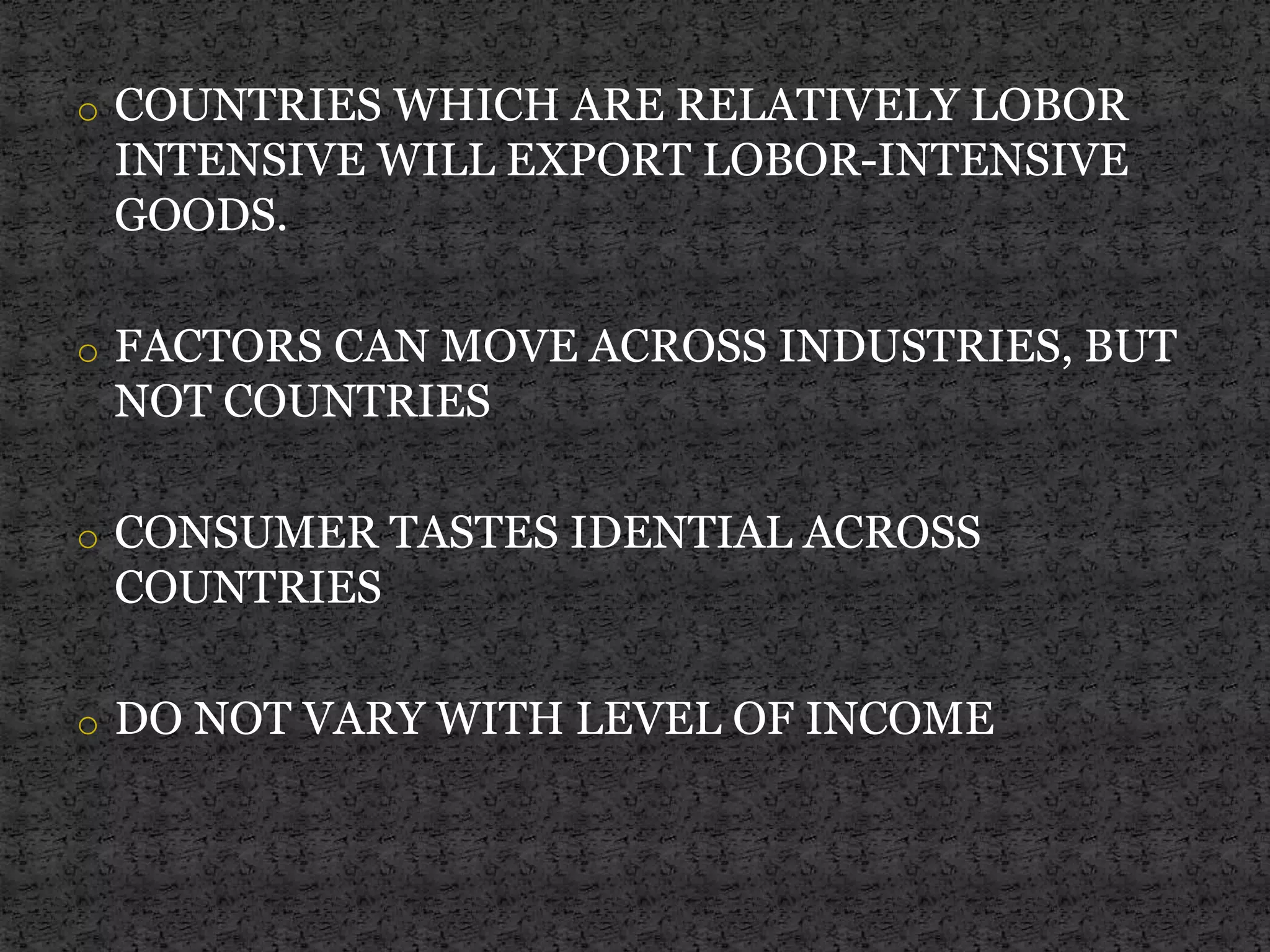 Heckscher ohlin model theory of international trade | PPTX | Business ...