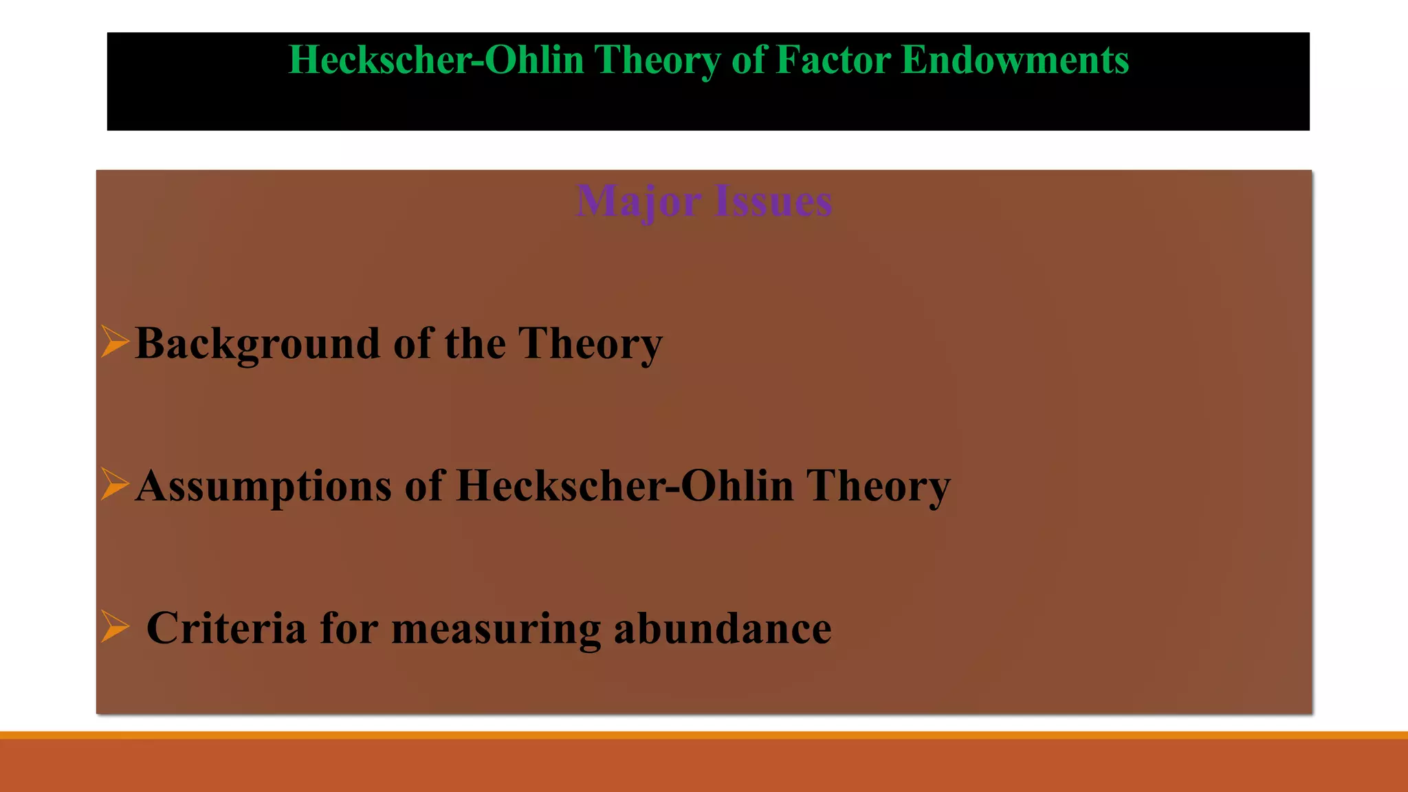 Heckscher ohlin theory | PDF