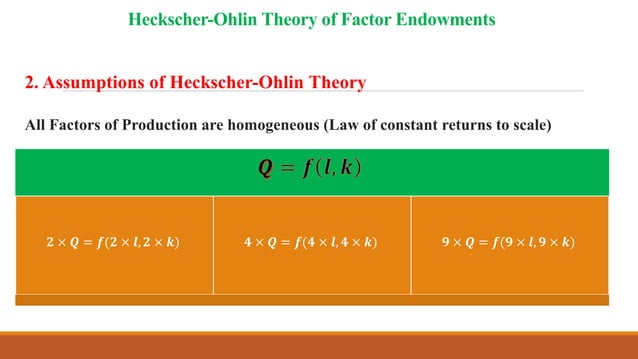 Heckscher ohlin theory | PDF | Economy | Business and Finance