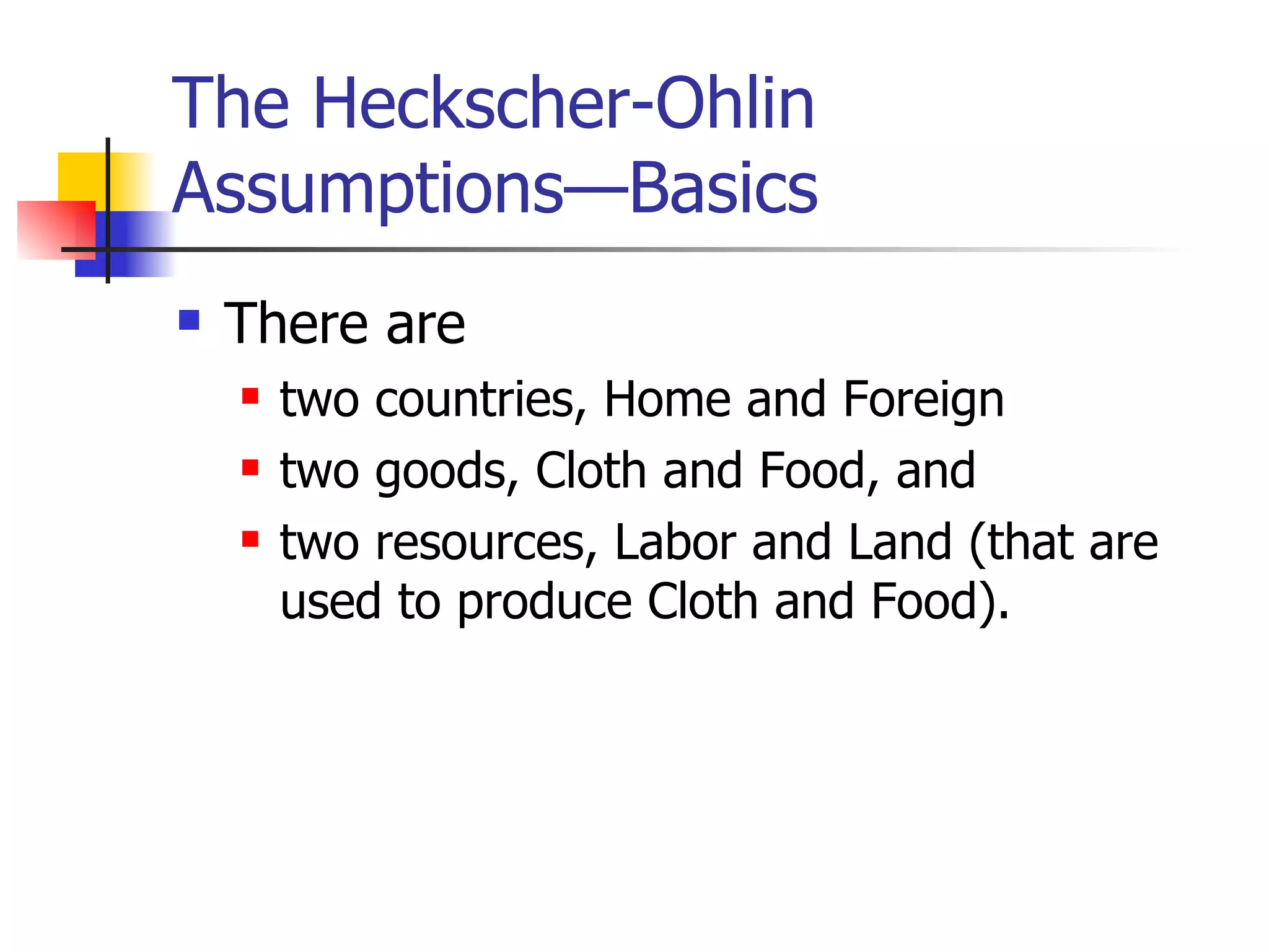 Heckscher Ohlin Model | PPT