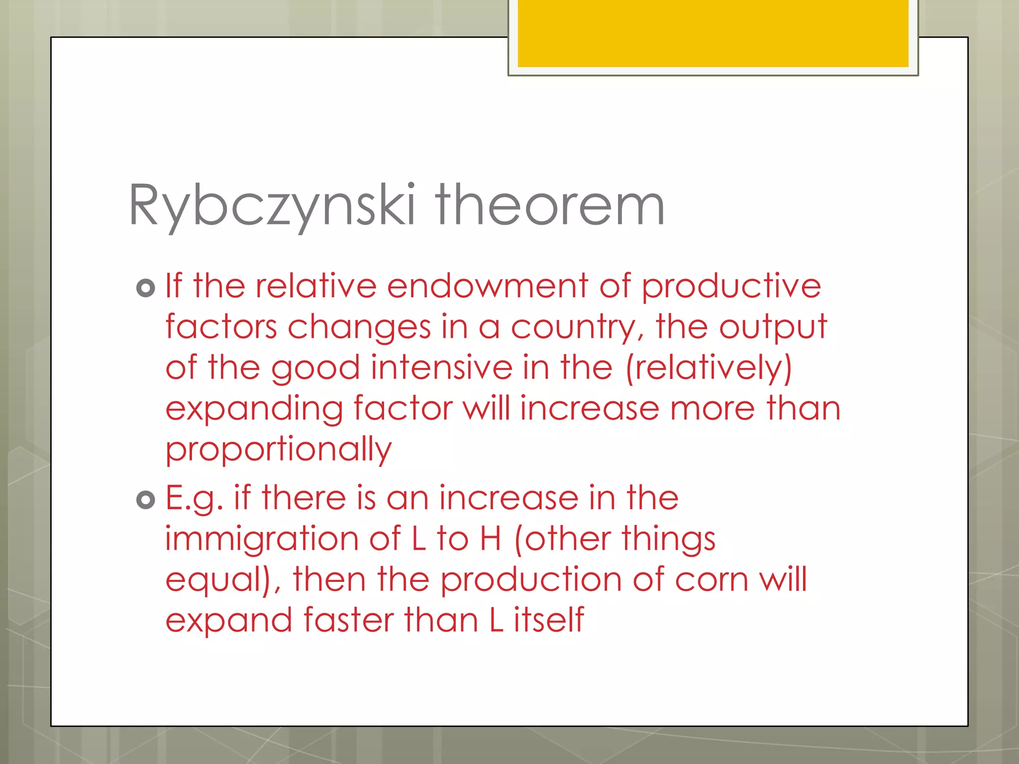 Hecksher-Ohlin model | PPTX