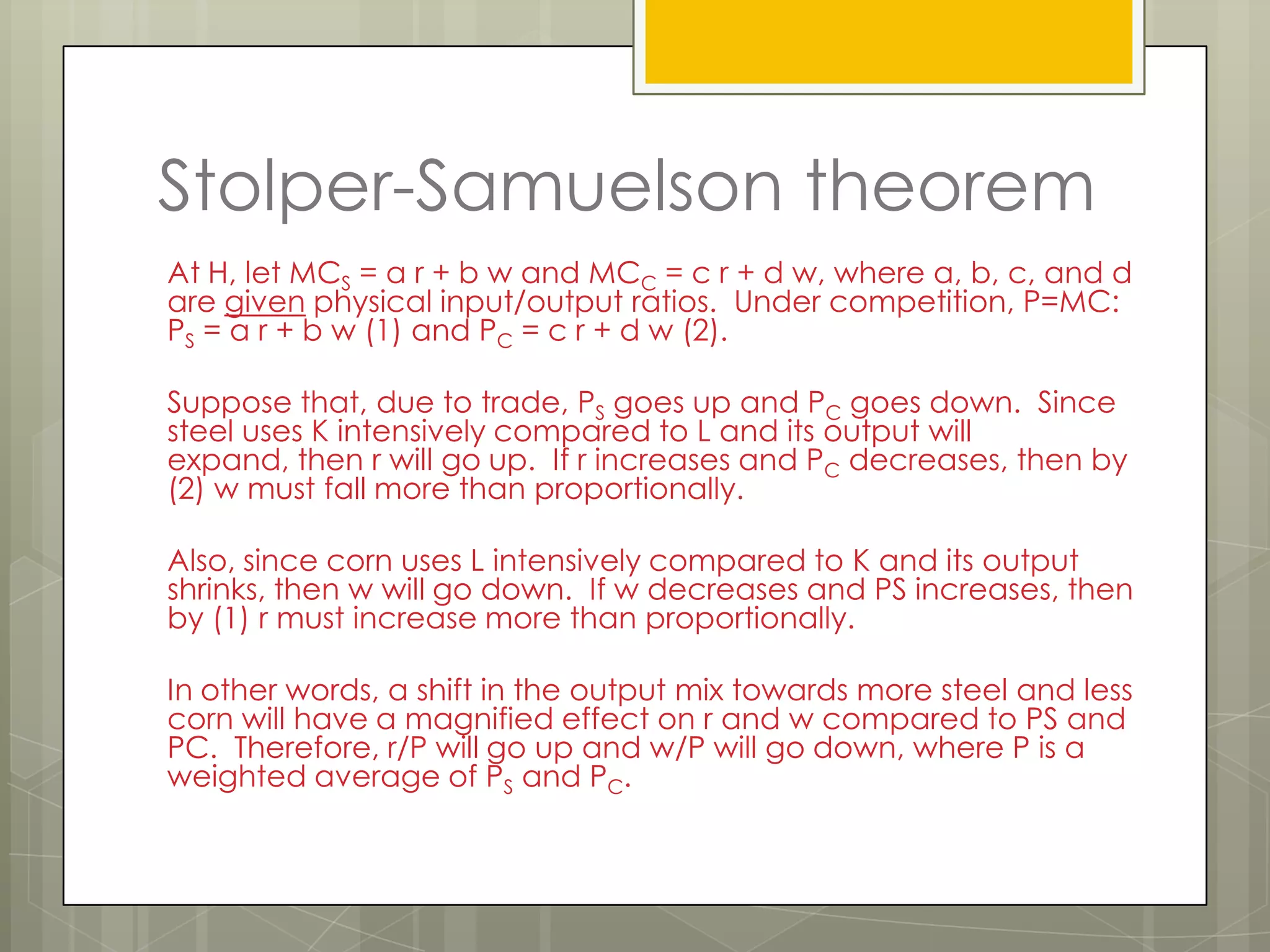 Hecksher-Ohlin model | PPTX