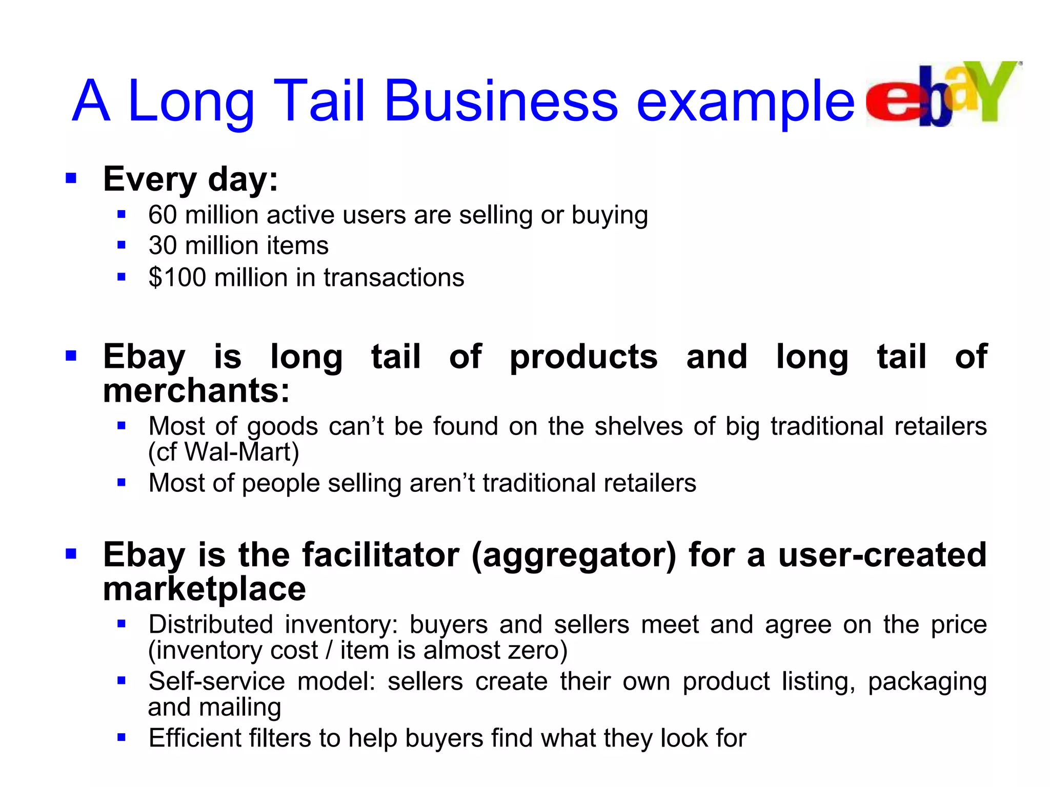 My HEC MBA Interview presentation (2008): The Long Tail | PDF