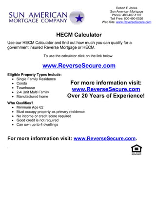 Hecm Calculator | DOC