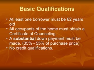 Hecm For Purchase Presentation | PPT