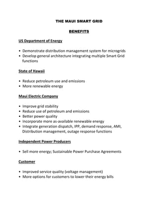Hawaiian Electric - Maui Electric - THE SMART GRID - The tail wagging ...