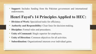 HEC Organization presentation in Management | PPT