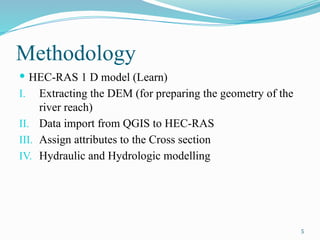HECRAS one dimensional modelling of River ganga at prayagraj.pptx