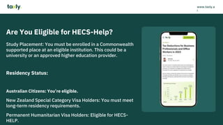 HECS-Help and Tax Implications.pptx | Government Support and Welfare ...
