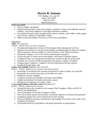 Hector Santana's resume | DOCX