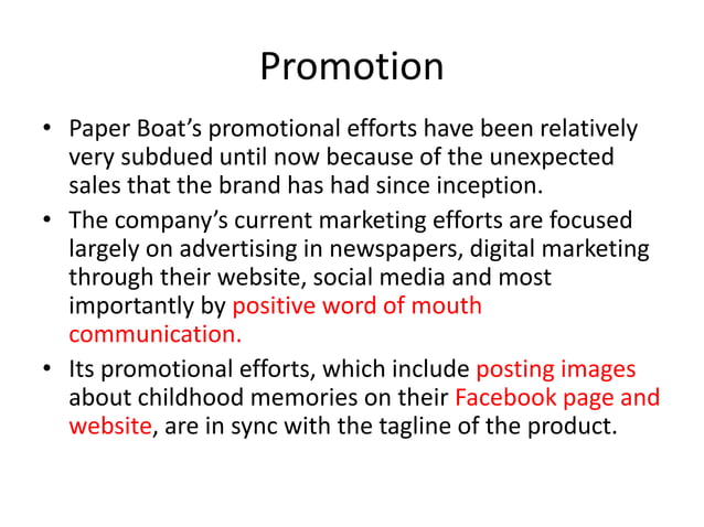 Hector beverages’ paper boat | PPTX