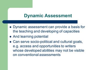 Summary Dynamic Assessment Oct 2015 | PDF