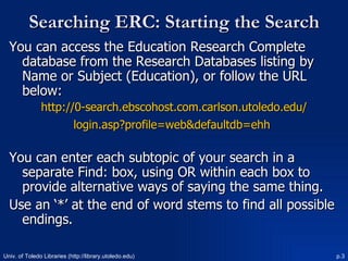 HED Education Research Complete | PPT