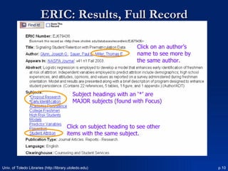Hed Eric Database Ppt