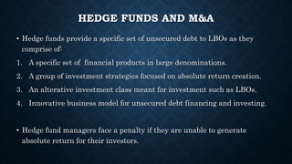 Hedge fund and M&A | PPTX