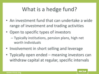 Hedge Funds: 101 | PPTX