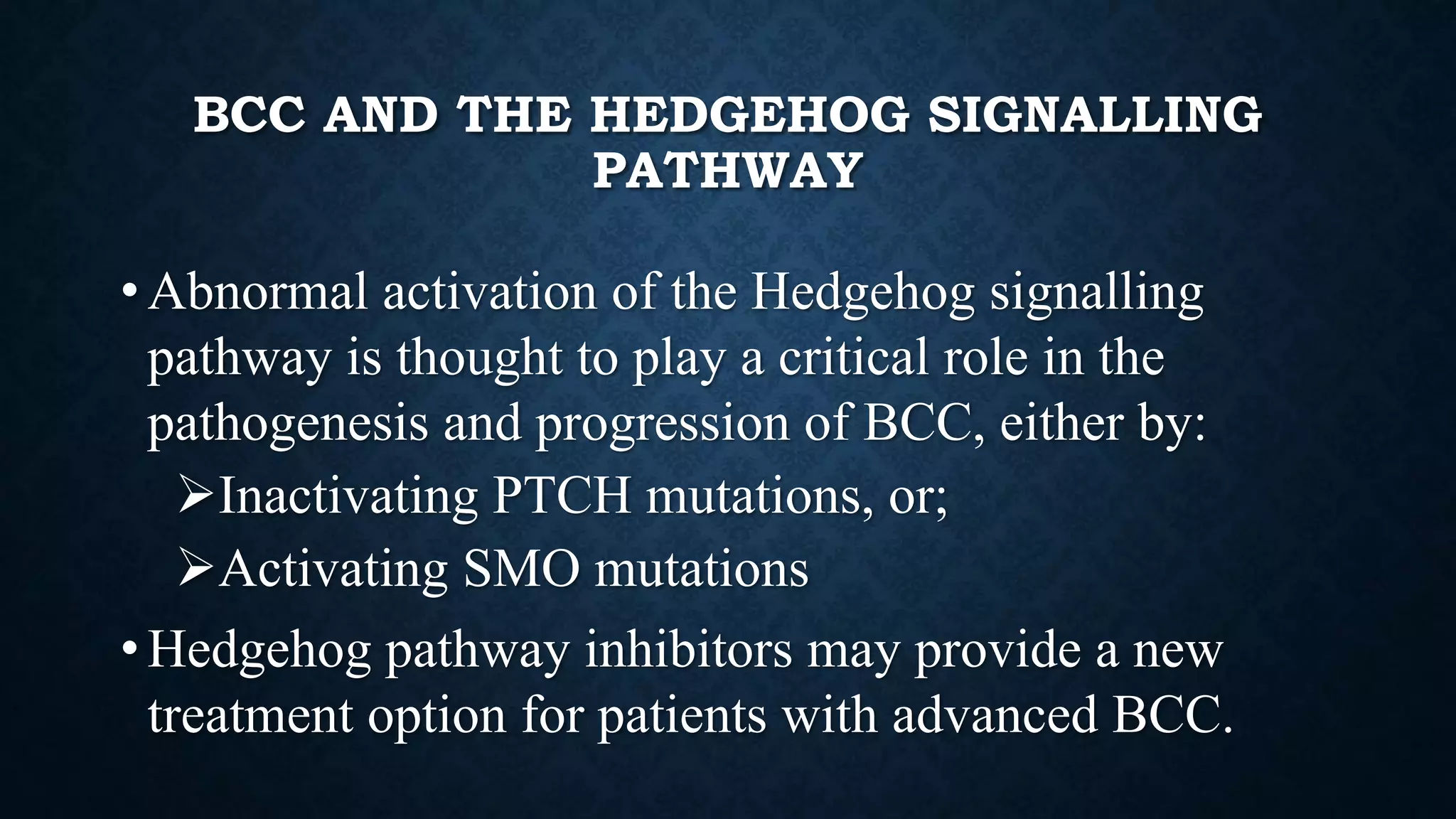 Hedgehog signalling pathway presentation | PPTX